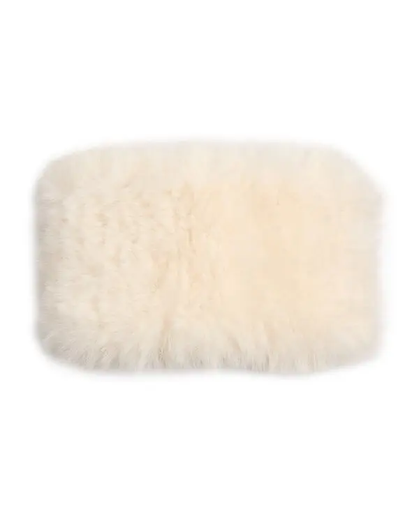 Surell Rex Rabbit Faux Fur Knit Headband - Ivory