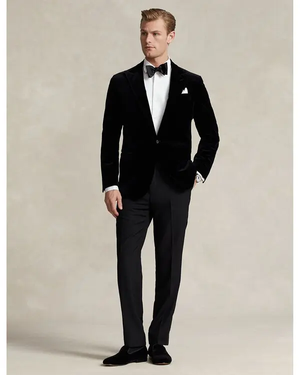 Polo Ralph Lauren Tailored Velvet Jacket - Black