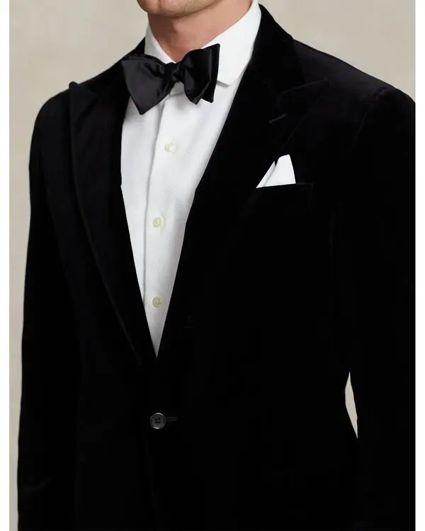 Polo Ralph Lauren Tailored Velvet Jacket - Black
