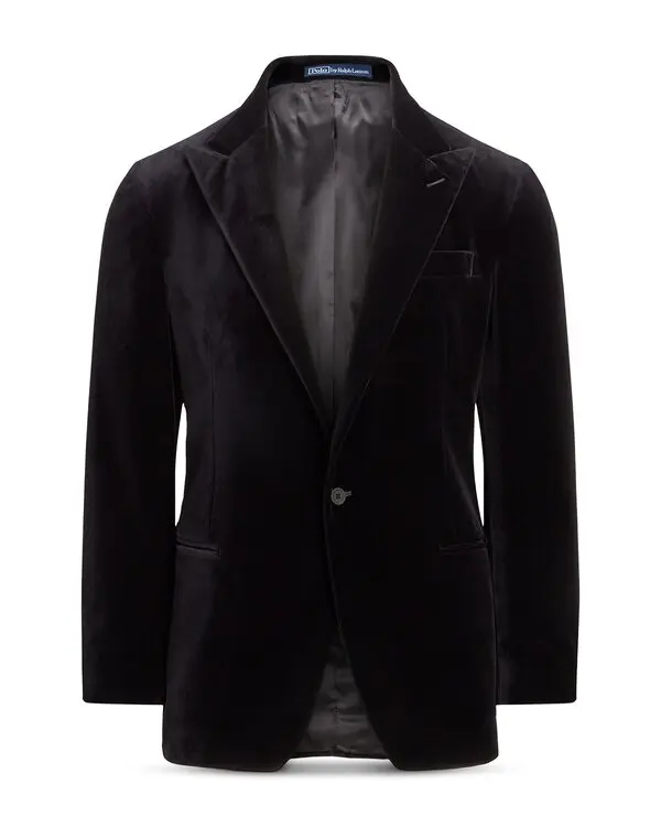 Polo Ralph Lauren Tailored Velvet Jacket - Black
