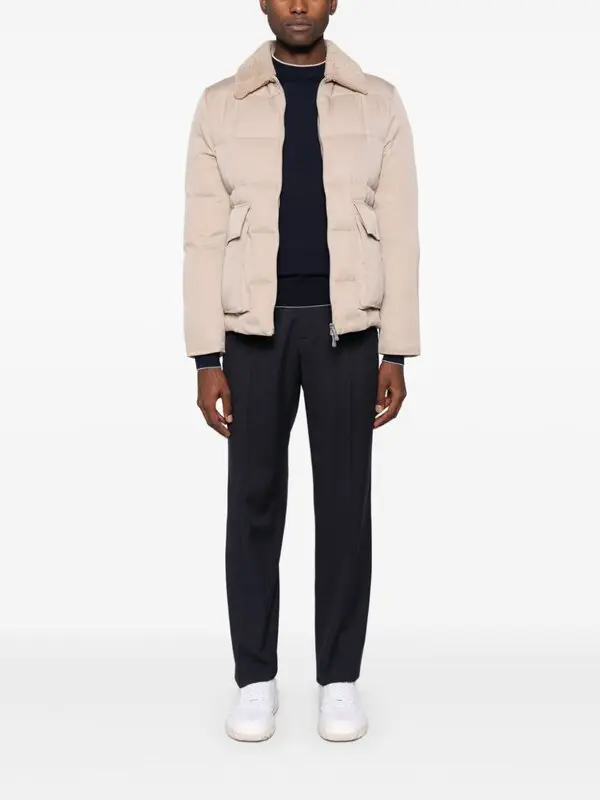 Eleventy Contrasting-trim Jumper - Blue