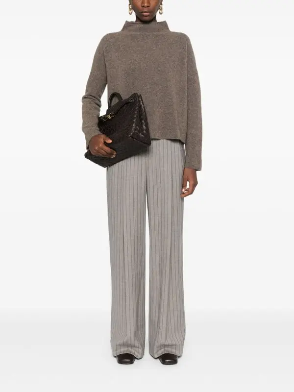 Brunello Cucinelli Pinstriped Trousers - Grey