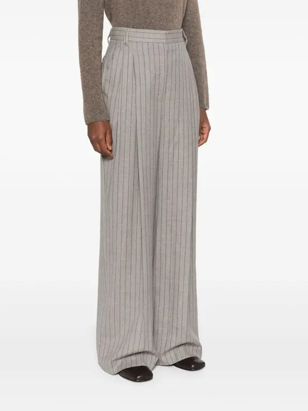 Brunello Cucinelli Pinstriped Trousers - Grey