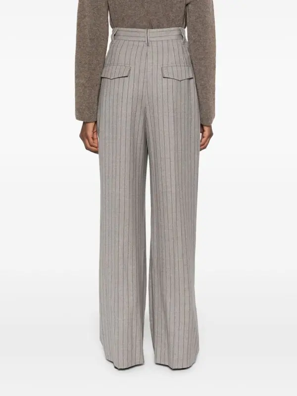 Brunello Cucinelli Pinstriped Trousers - Grey