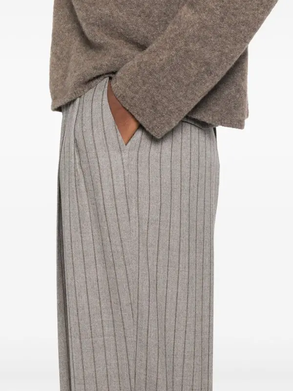 Brunello Cucinelli Pinstriped Trousers - Grey