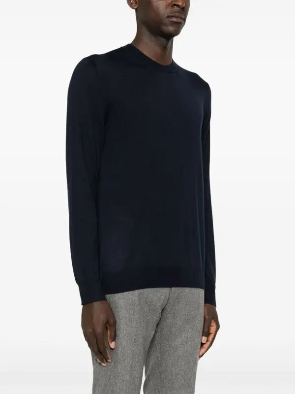 ZANONE Cashmere-silk Crew-neck Sweater - Blue