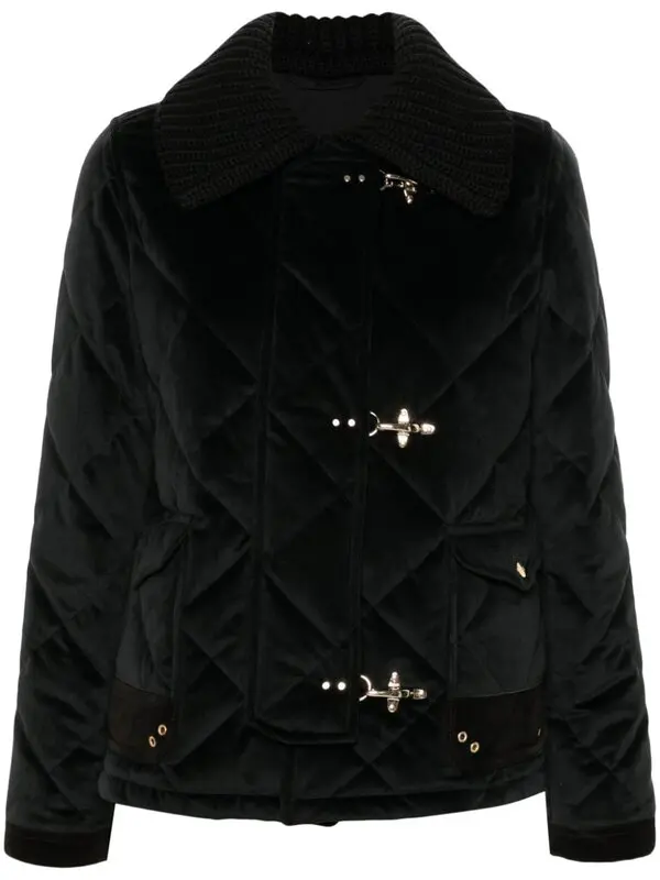 FAY 3 Ganci Quilted Jacket - Black