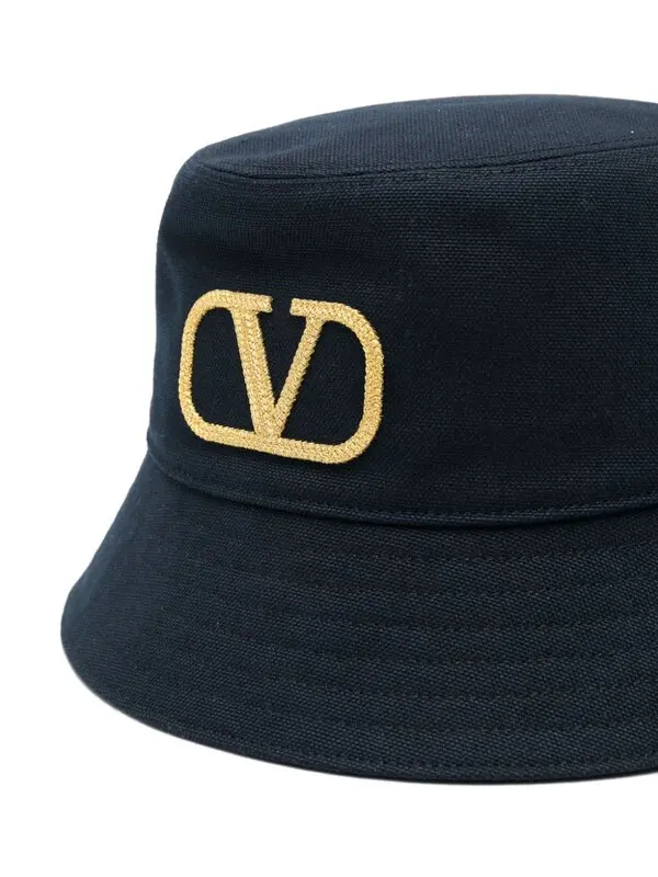 Valentino Garavani Vlogo Signature Bucket Hat - Blue