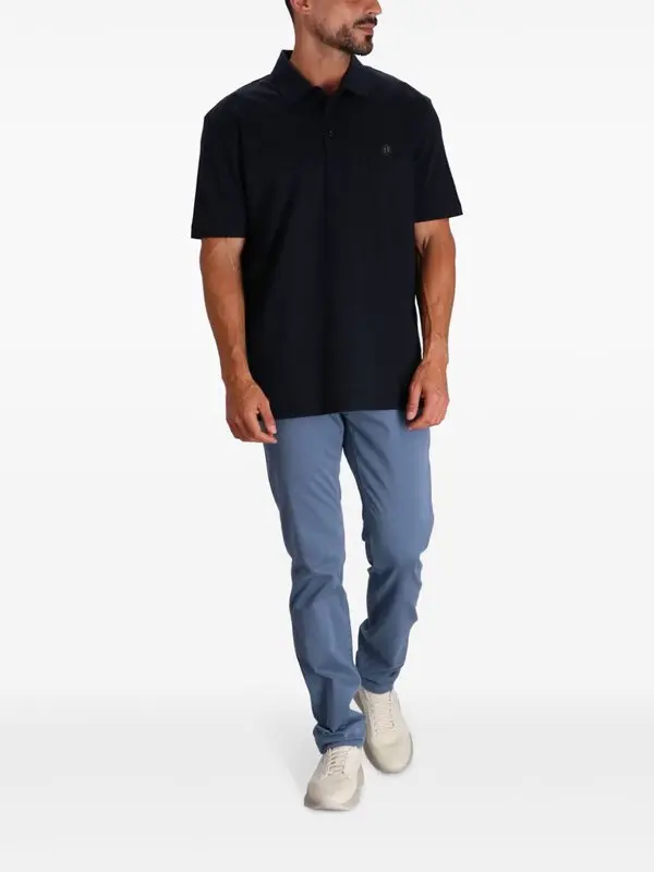 BOSS Logo-patch Polo Shirt - Blue