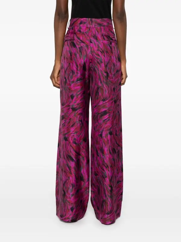LANVIN Brush Stroke-printed Trousers