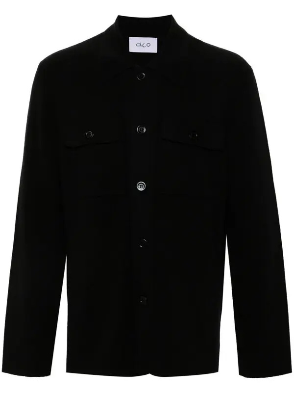 D4.0 Knitted Shirt - Black