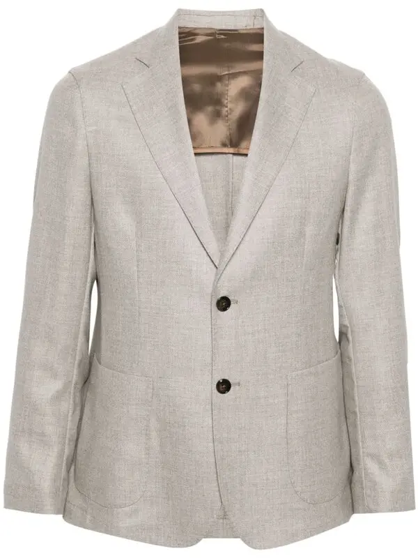 BARBA NAPOLI Wool-cashmere Blend Easy Blazer