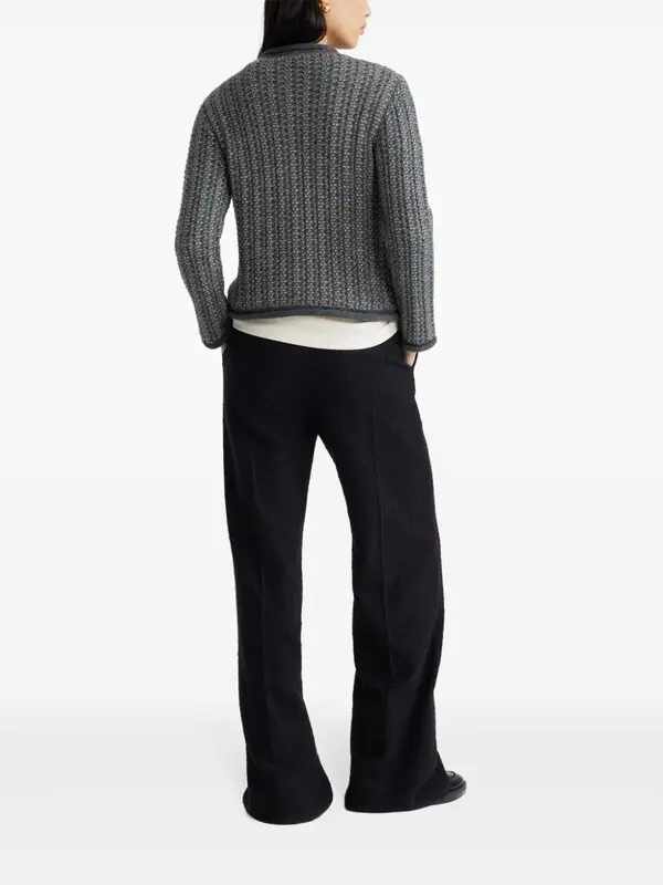 PATOU Knitted Fitted Jacket - Grey