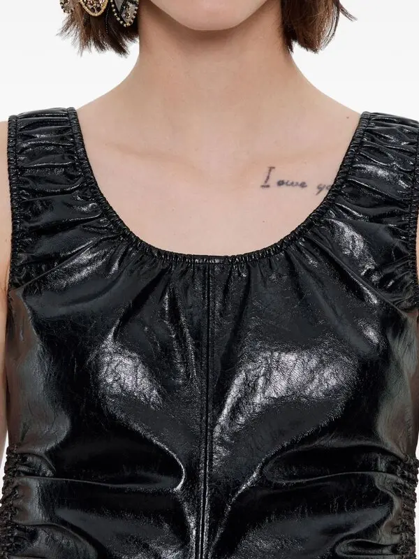 Bimba Y Lola Ruched Mini Dress - Black | Editorialist