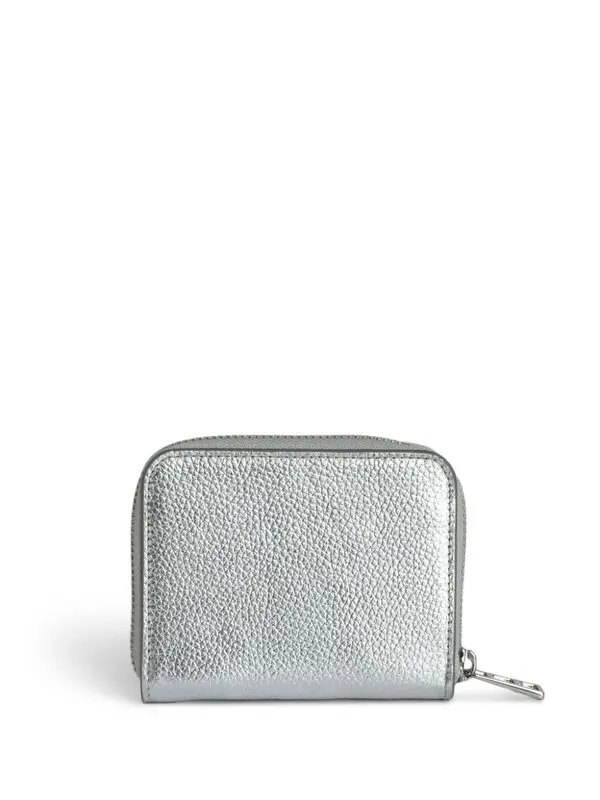 Zadig&Voltaire Wings-appliqué Wallet - Silver