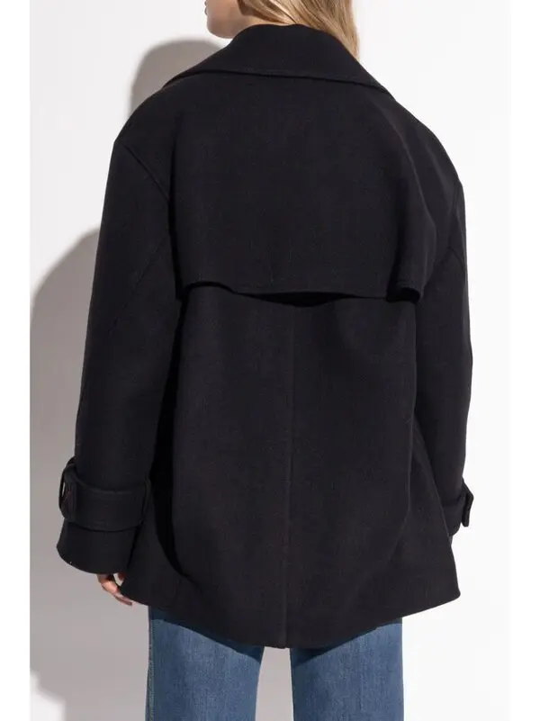 Victoria Beckham Wool Double-breasted Coat