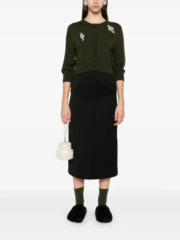Simone Rocha Flap-detail Midi Skirt