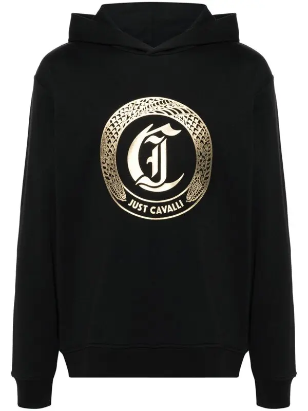 Just Cavalli Logo-appliqué Hoodie