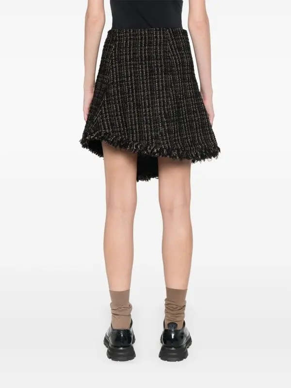 Sacai Tweed Wrap Skirt