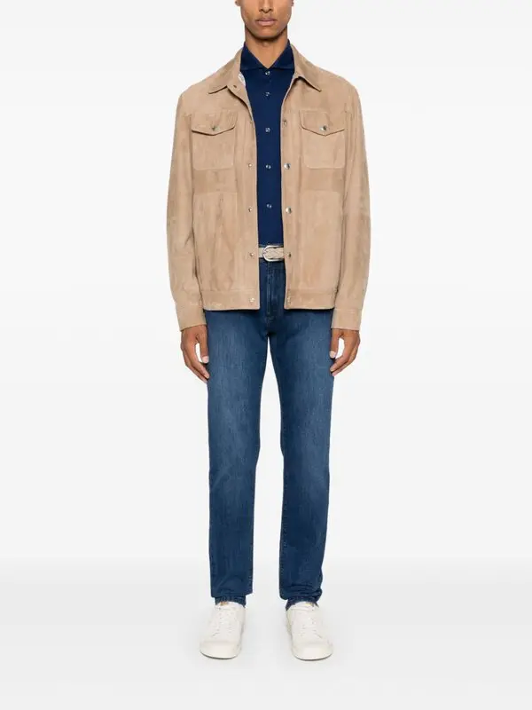 Boggi Milano Piqué-weave Shirt - Blue