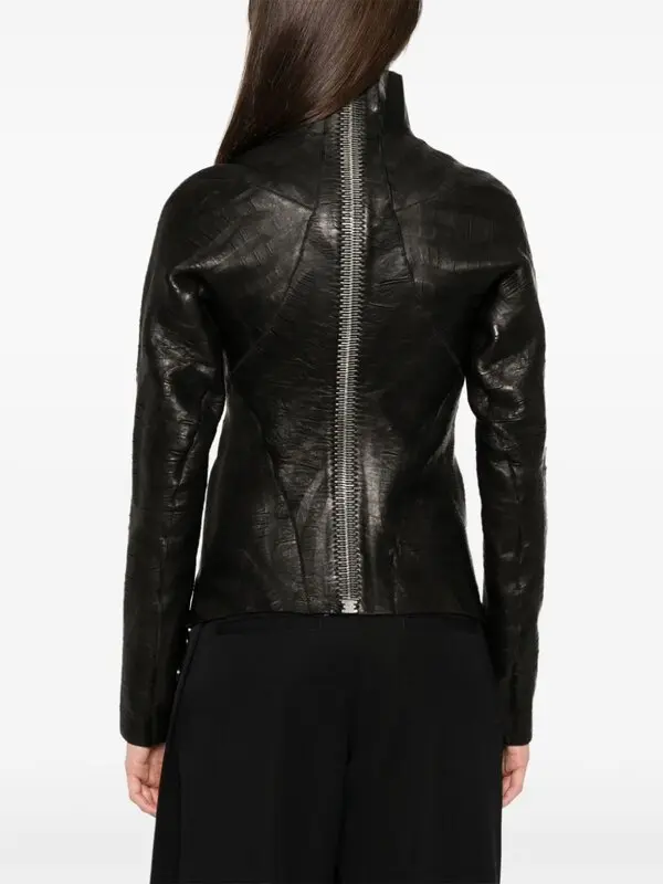 ISAAC SELLAM EXPERIENCE Metallic-detail Leather Jacket