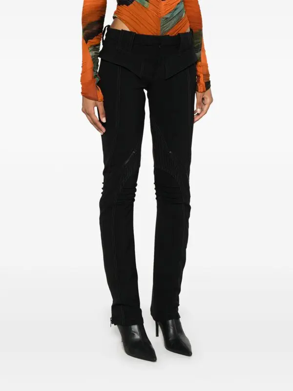 MUGLER Zipped Scuba Trousers