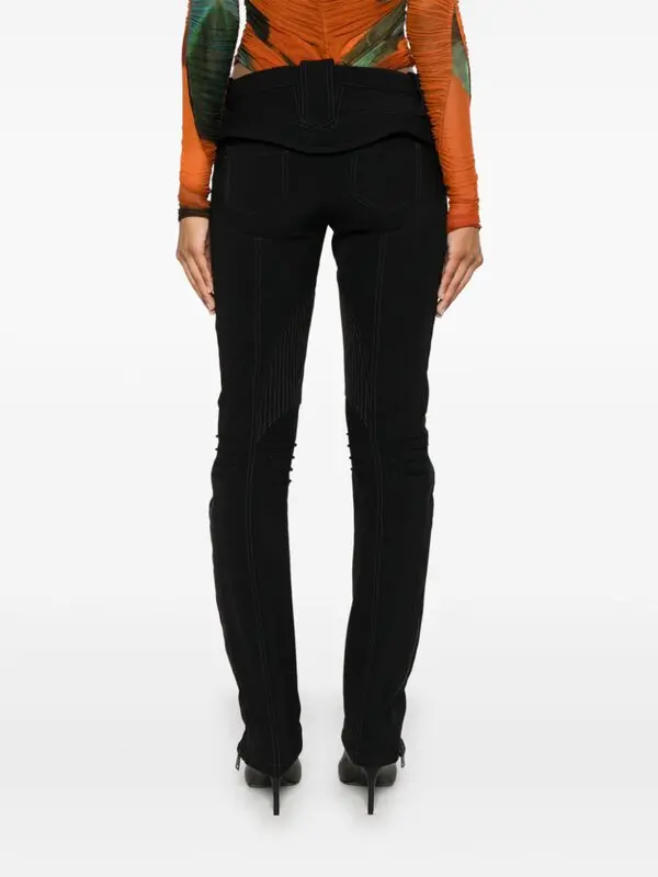 MUGLER Zipped Scuba Trousers