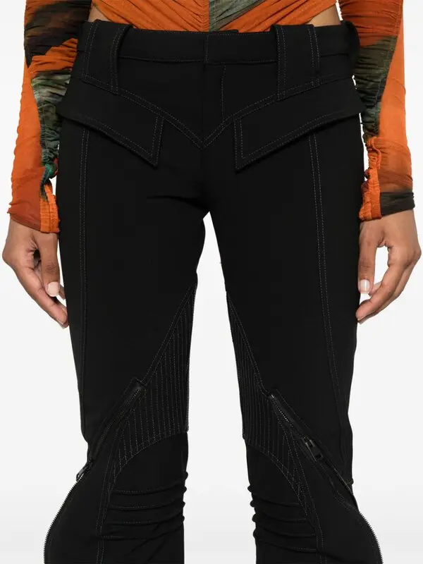 MUGLER Zipped Scuba Trousers