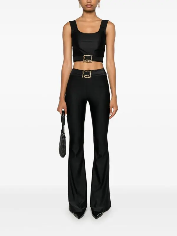 Just Cavalli Logo-straps Crop Top
