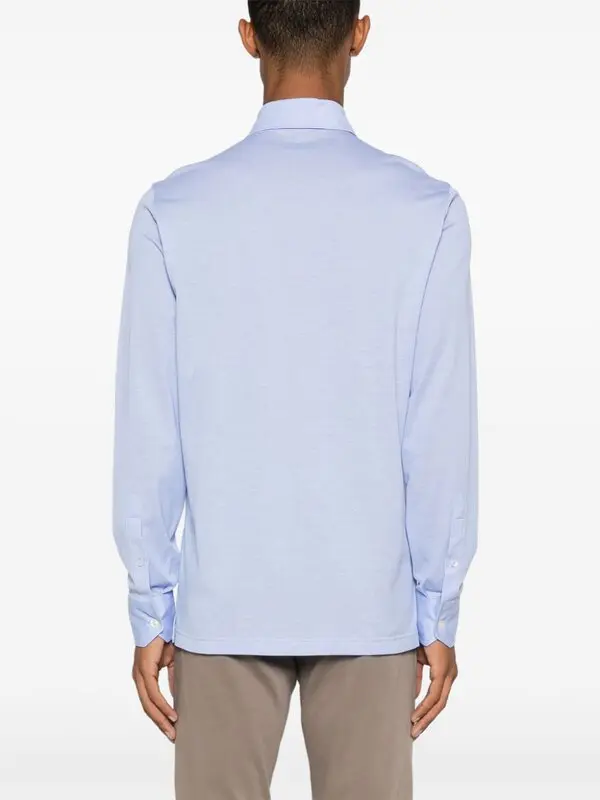 Boggi Milano Piqué-weave Shirt - Blue