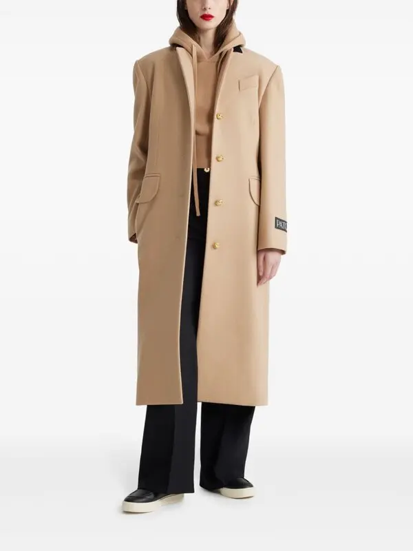 Patou Tailored Wool-cashmere Coat