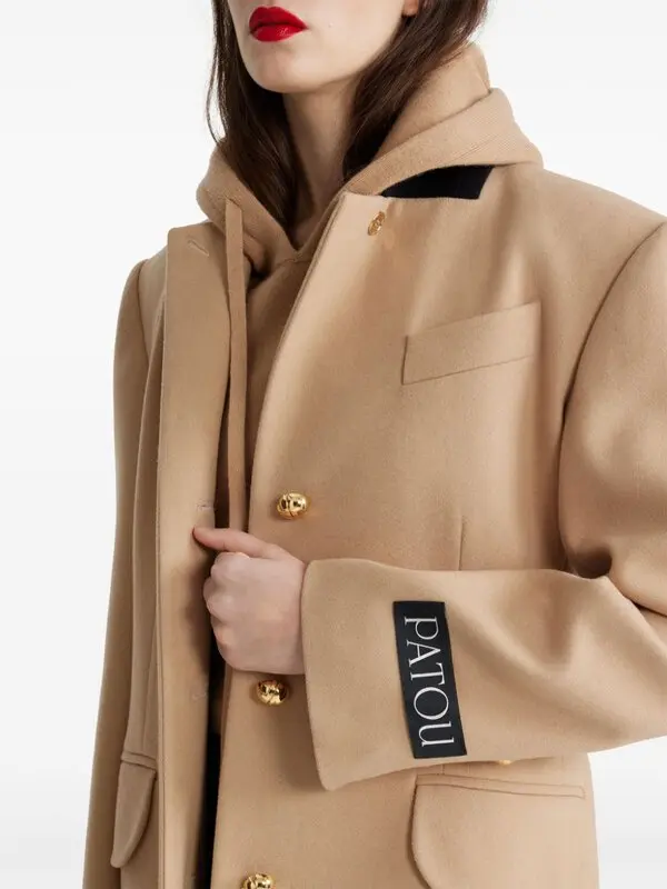Patou Tailored Wool-cashmere Coat