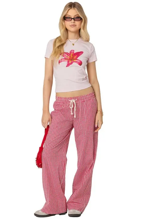 EDIKTED Daylily Baby T-shirt - Light-pink