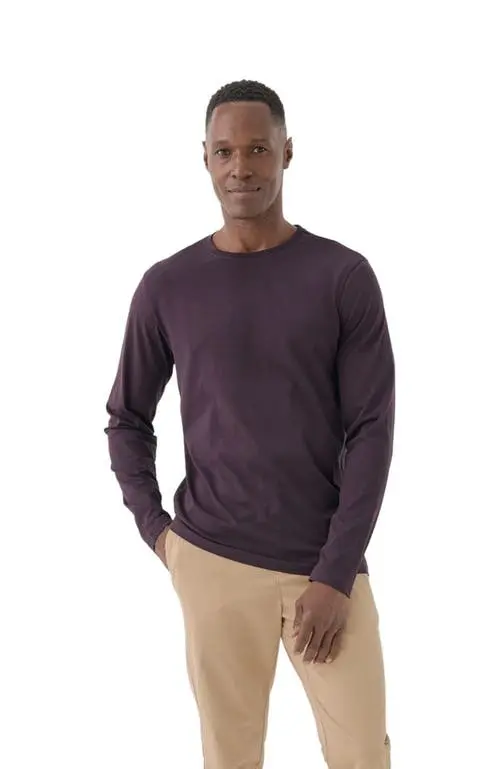PACT Organic Softspun Long Sleeve Tee - Plum