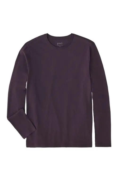 PACT Organic Softspun Long Sleeve Tee - Plum