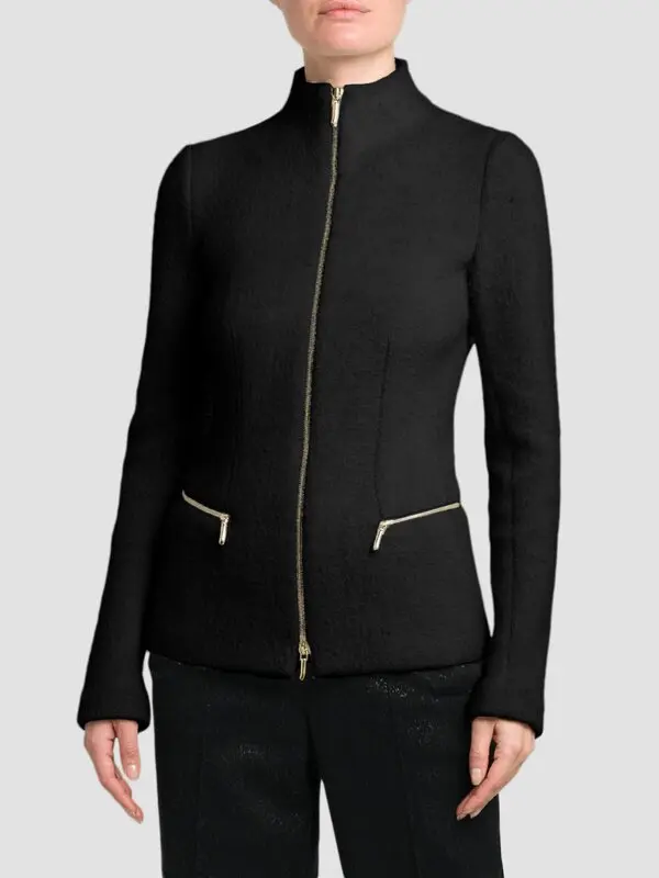 Giorgio Armani Luxe Blend Zip Jacket