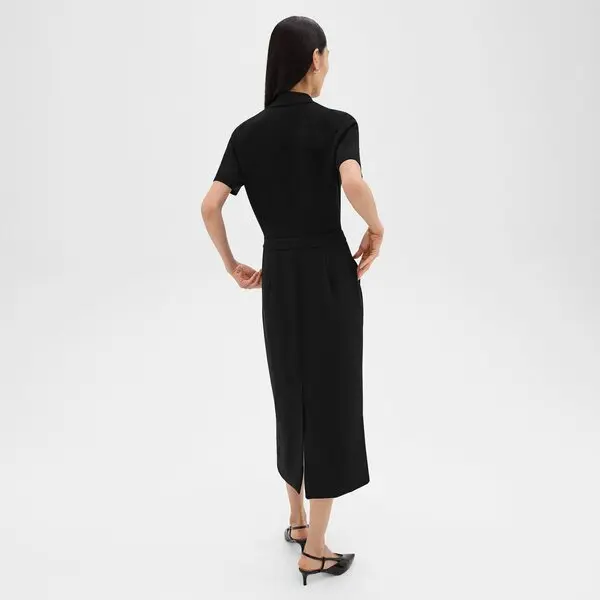Theory Military Midi Shirt Dress