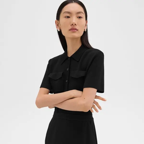 Theory Military Midi Shirt Dress