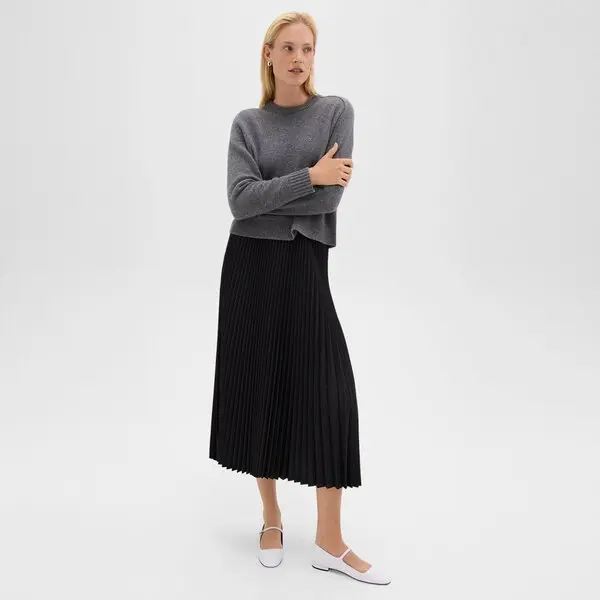 Theory Leather Ballerina Flat