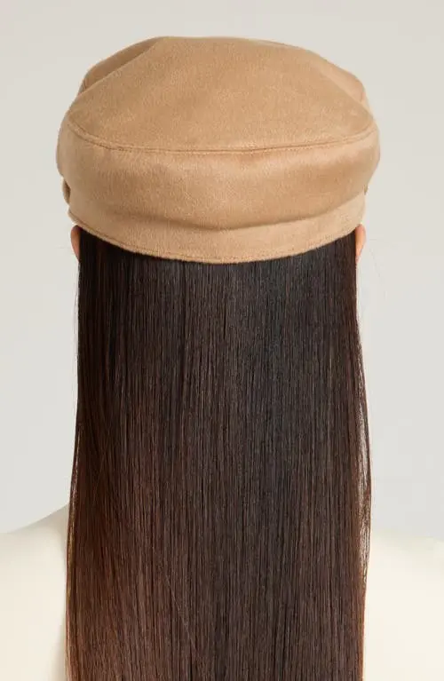 Eugenia Kim Marina Chain Trim Cap - Camel