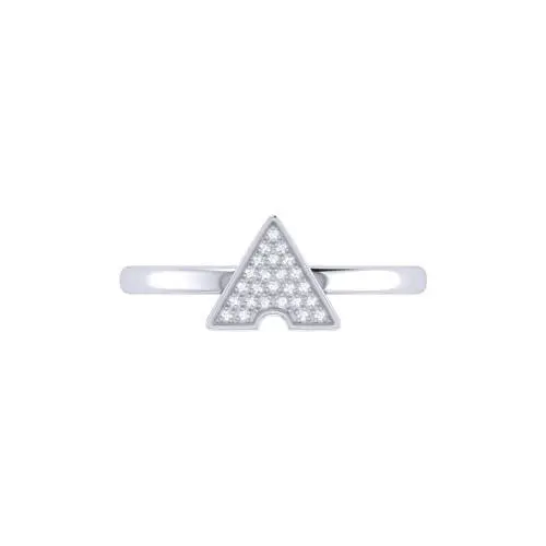 LUVMYJEWELRY Skyscraper Triangle Diamond Ring