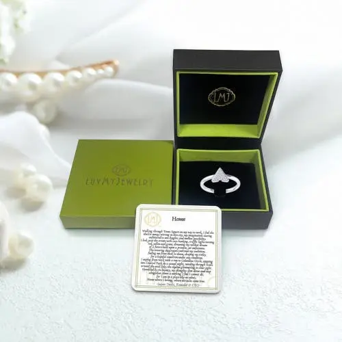 LUVMYJEWELRY Skyscraper Triangle Diamond Ring