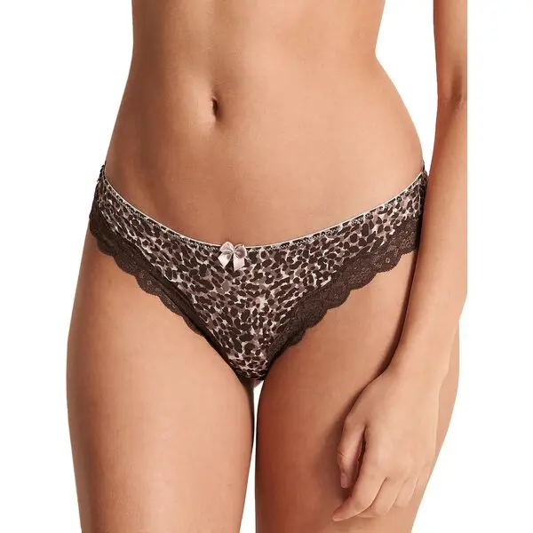 ADORE ME Kati Thong Panties - Animal Brown