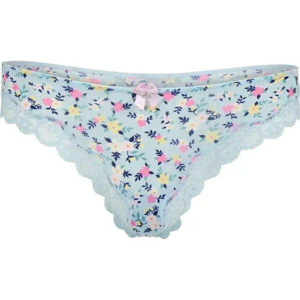 ADORE ME Shea Thong Panties - Ditsy Blue