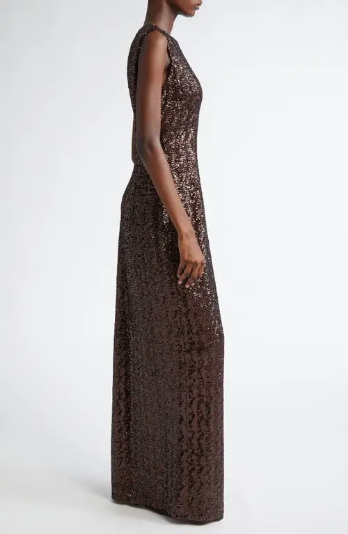 Michael Kors Sequin Column Gown