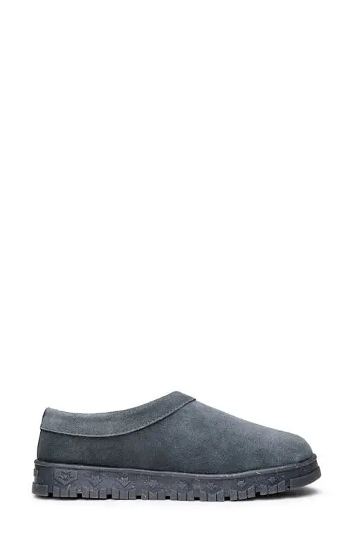 Minnetonka Neva Faux Fur Lined Slipper - Charcoal