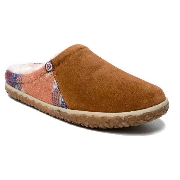 Minnetonka Tahoe Faux Fur Lined Slipper - Brown