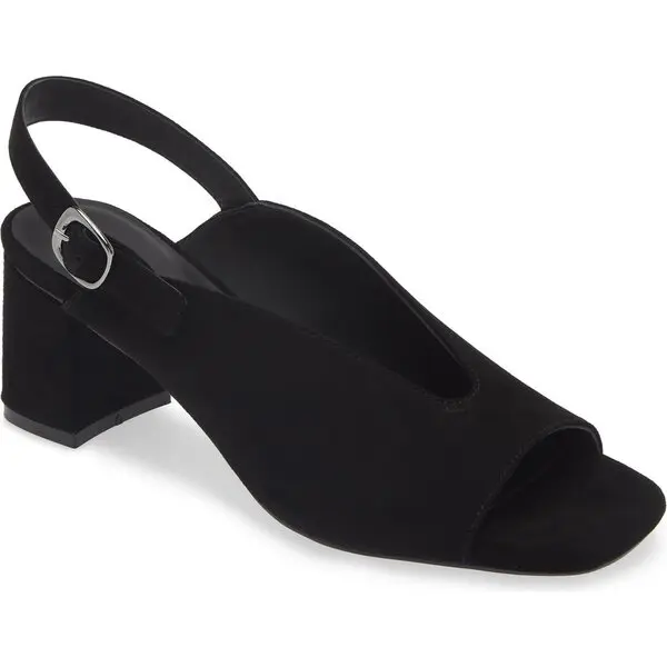 KOKO + PALENKI Polina Slingback Sandal - Black Suede