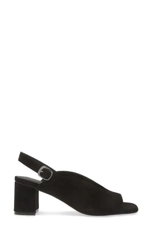 KOKO + PALENKI Polina Slingback Sandal - Black Suede