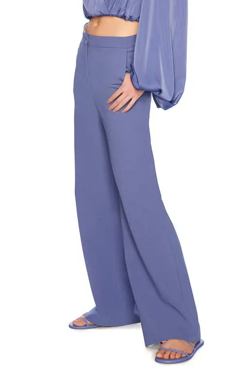 Susana Monaco Pebble Weave Wide Leg Pants